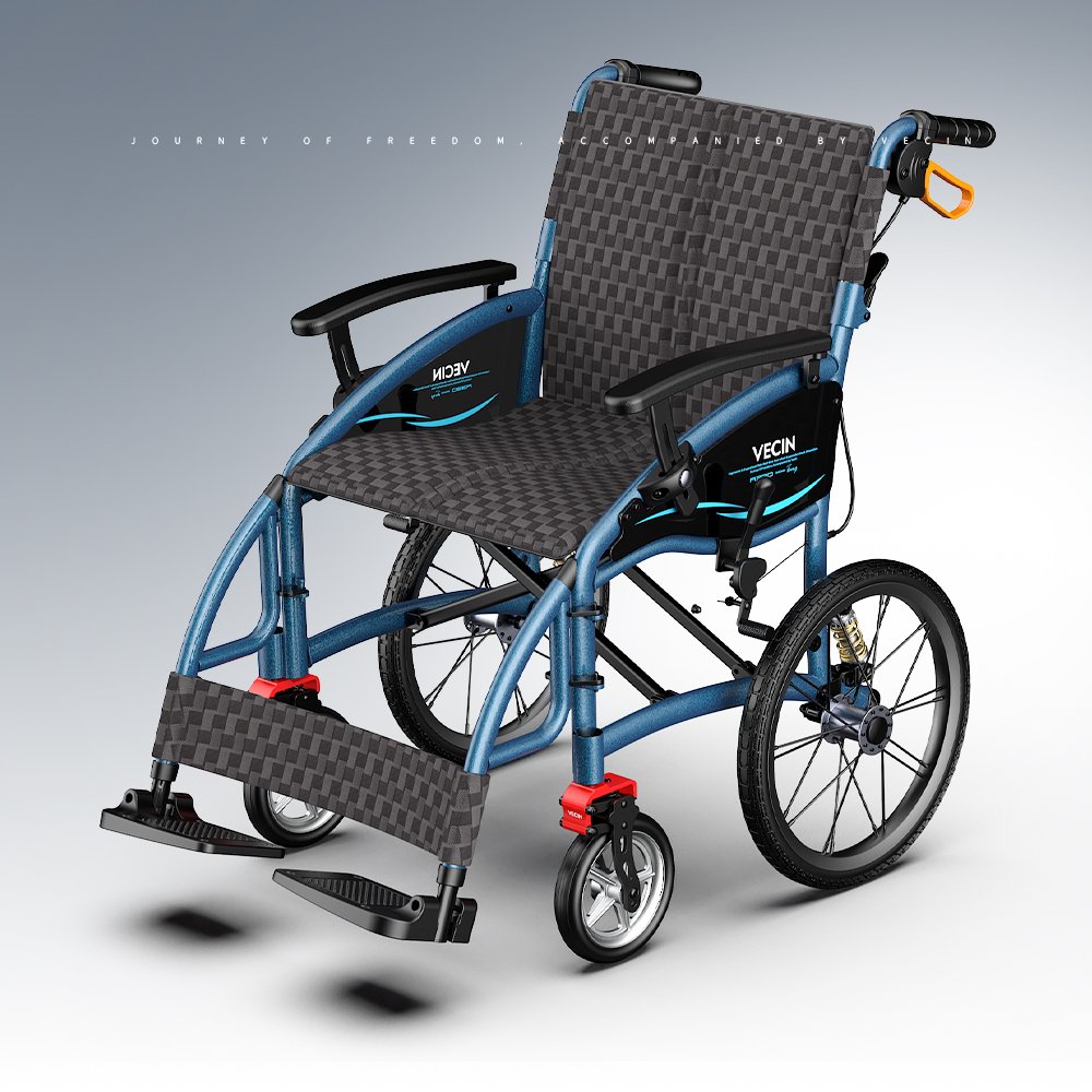 VECIN A380-02 Aluminum Manual wheelchair - VECIN Wheelchairs