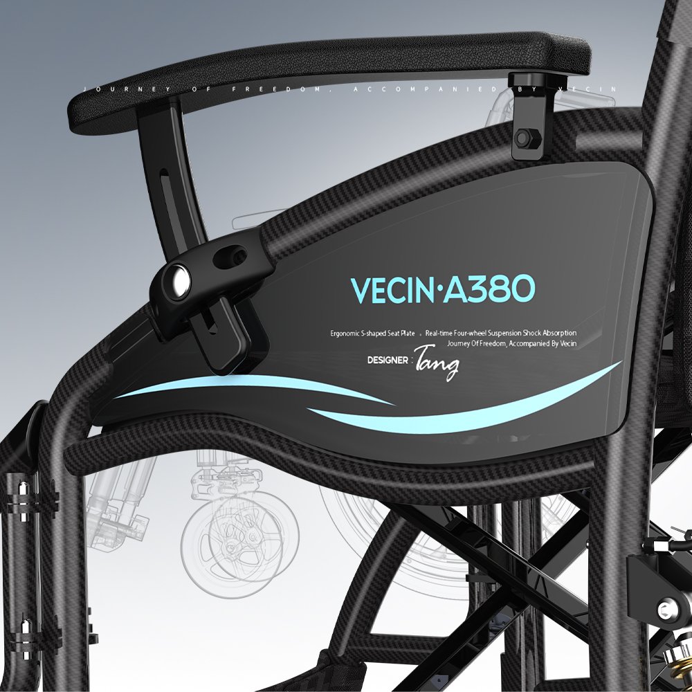 VECIN A380-02 Aluminum Manual wheelchair - VECIN Wheelchairs